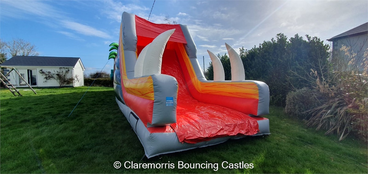 50 Foot Jurassic High Slide Obstacle Course - Bouncy Castle ...